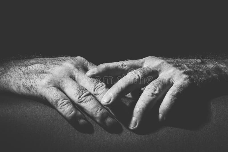 Relaxed Hands Lying on Top of Each Other Stock Photo - Image of people ...