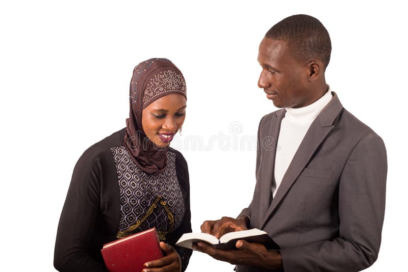 Portraits of Two Religious People Stock Image - Image of house ...