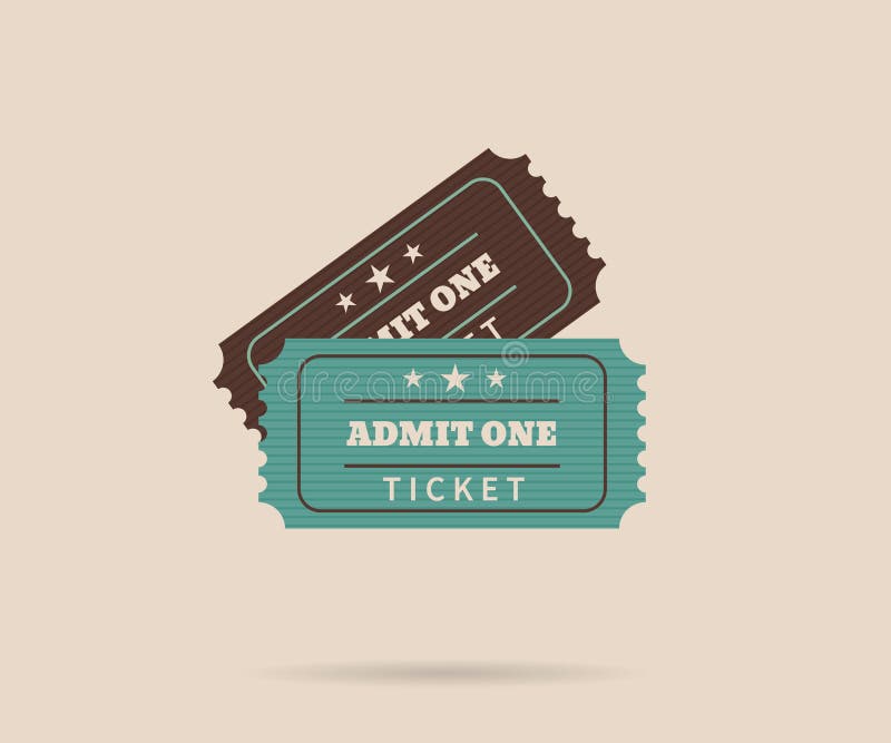Retro tickets set stock vector. Illustration of graphic - 47925573