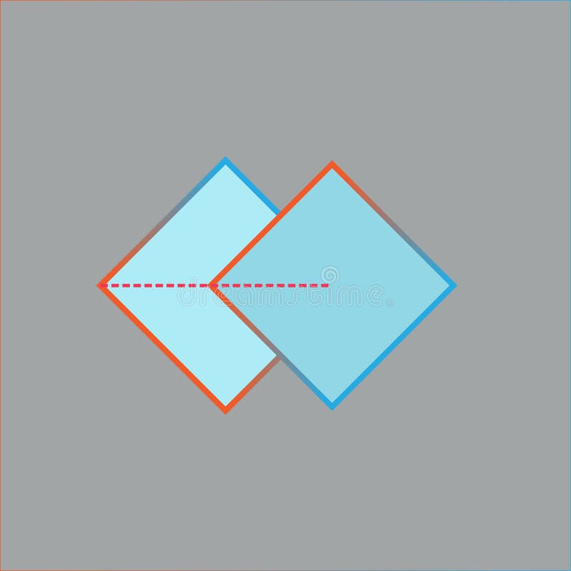 Two Rhombuses stock vector. Illustration of abstract - 124548093