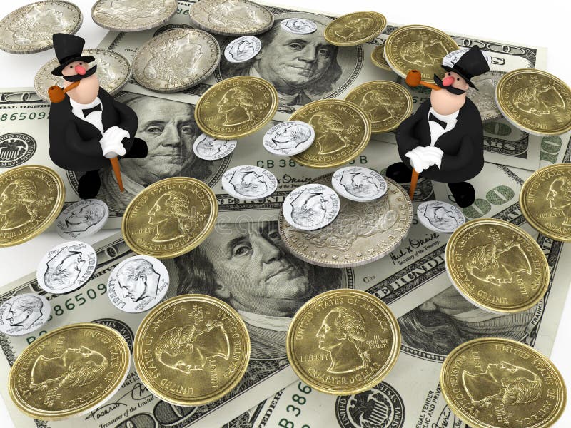 Two rich stock illustration. Illustration of finances - 6982716