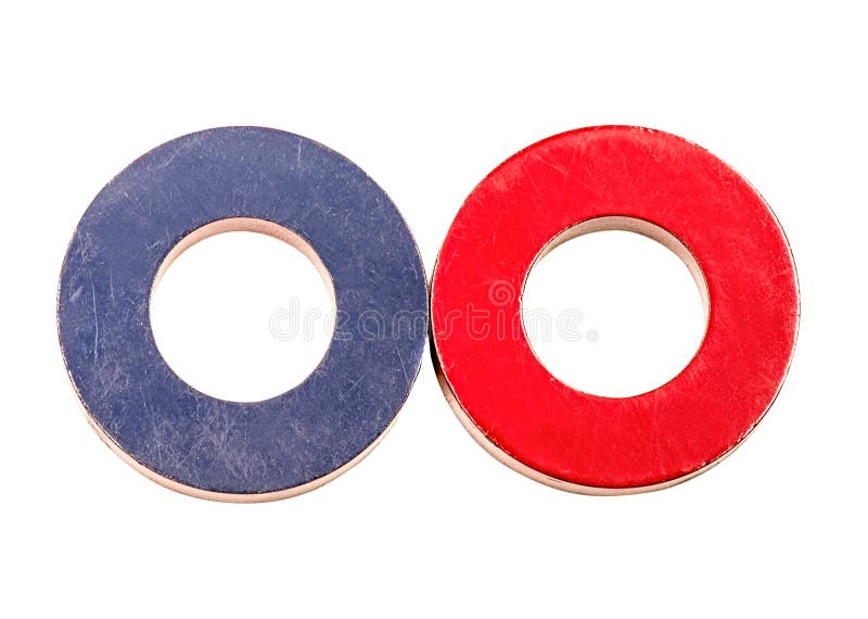 Set of Magnets Isolated on White Background Stock Photo - Image of ...