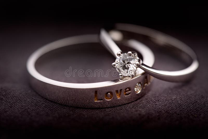 Two rings stock photo. Image of jewelry, handicrafts - 13835382