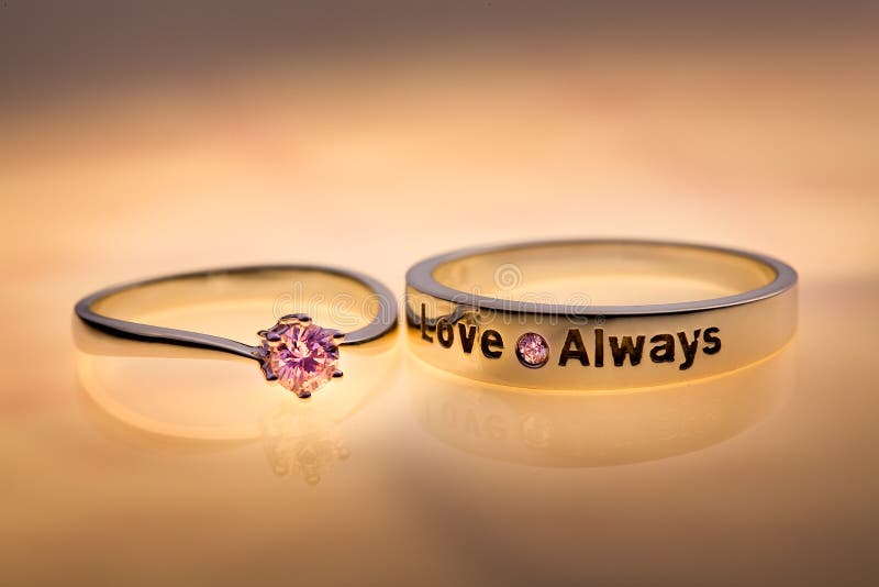 Two rings stock image. Image of wedding, diamonds, eternal - 13835385