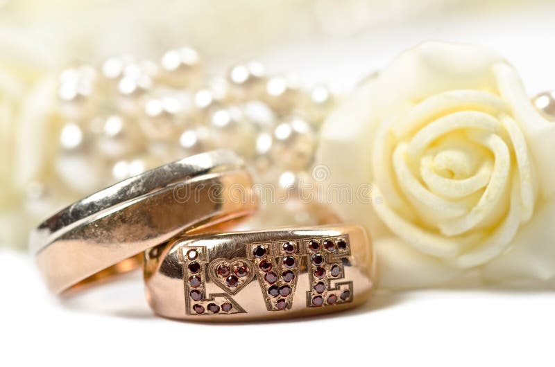 Two rings stock image. Image of love, ceremony, elegant - 23095665