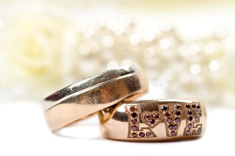 Two rings stock image. Image of gold, fashion, married - 23117137