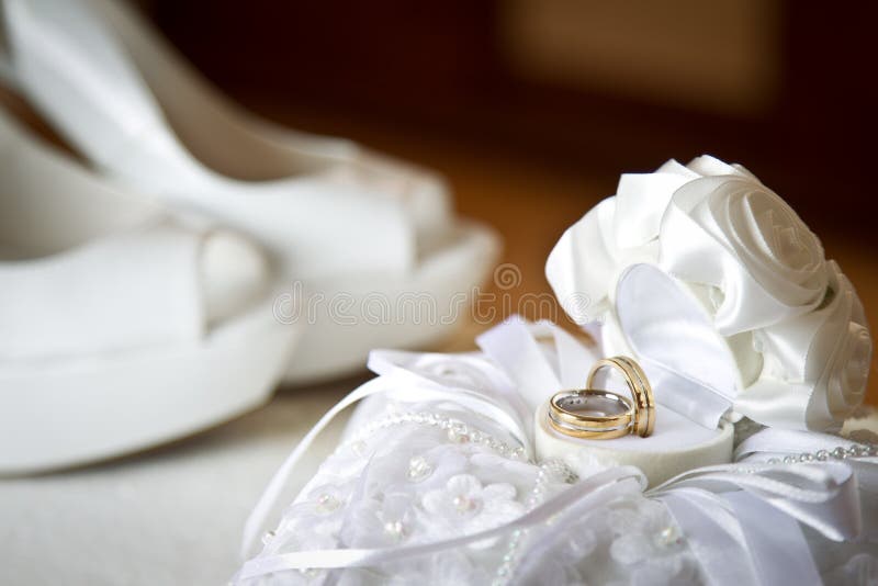 Two rings stock photo. Image of golden, couple, connection - 26647974