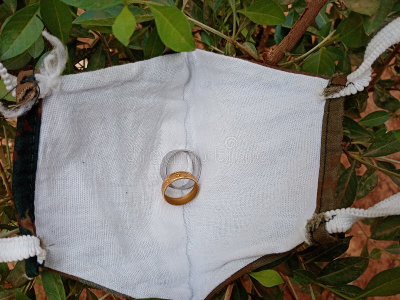 Two rings on the mask stock photo. Image of luxury, diamond - 197704536