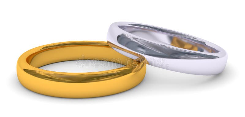 Two rings stock illustration. Illustration of divorce - 33311332