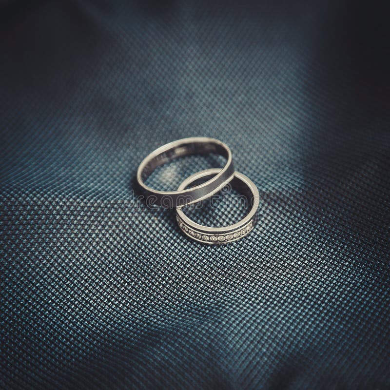 Two rings of white gold stock image. Image of shiny, love - 37072485