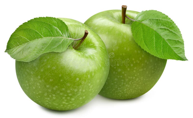 Two Ripe Perfect Apple with Leaves Stock Image - Image of nutritious ...