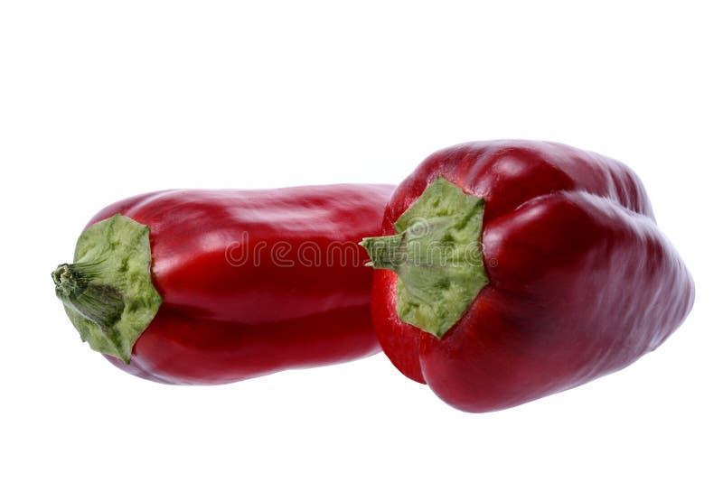 Two ripe red peppers stock image. Image of ingredient - 63519365