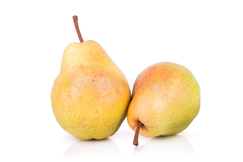 Two ripe yellow pears stock photo. Image of sweet, food - 48845894