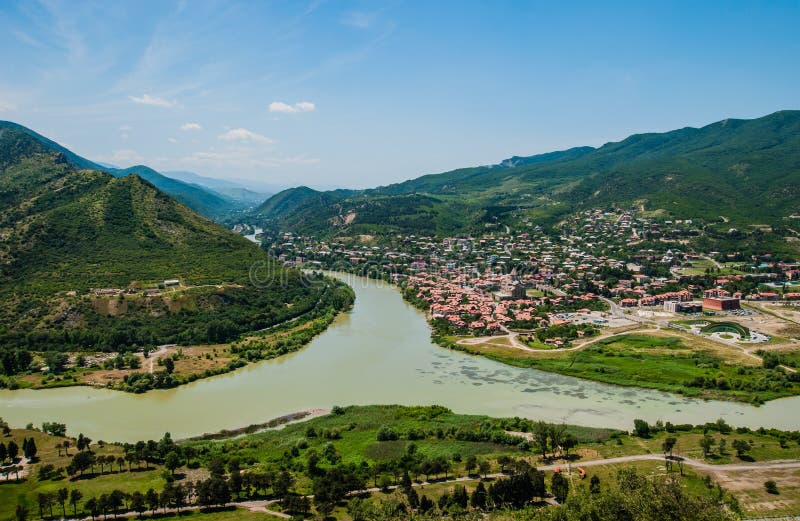 Two rivers stock photo. Image of travel, mountains, river - 52474404