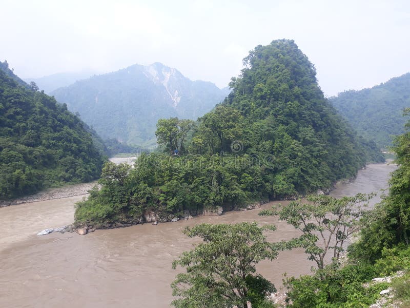 Joining of the rivers stock photo. Image of river, wilderness - 55352312