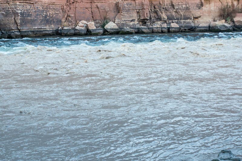 Two Rivers in One stock image. Image of grand, sand - 107925611