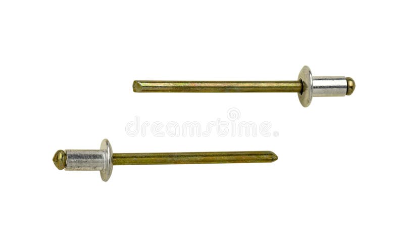 Two rivets. stock image. Image of spare, shiny, round - 41926855