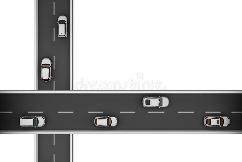 Intersection Two Roads Stock Illustrations – 70 Intersection Two Roads ...