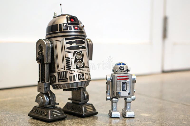 Two Robots of Different Sizes: Exploring Robotic Variations Stock ...