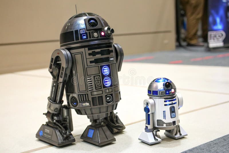 Two Robots of Different Sizes: Exploring Robotic Variations Stock ...