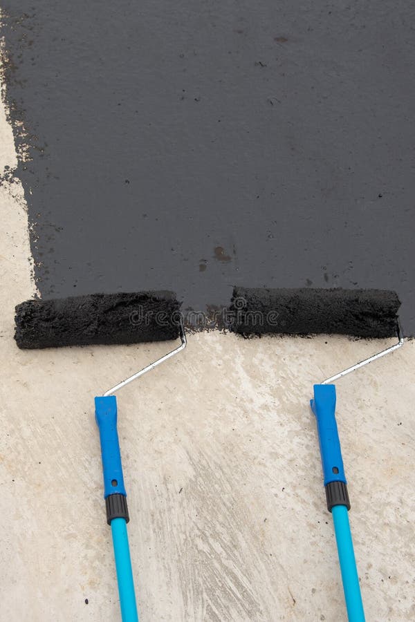 Two Roller Brush, Tools for Install Waterproofing Stock Photo - Image ...