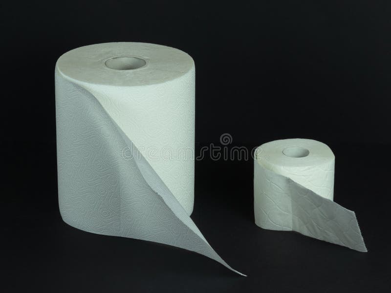 Two rolls stock image. Image of towel, round, accessories - 246868207