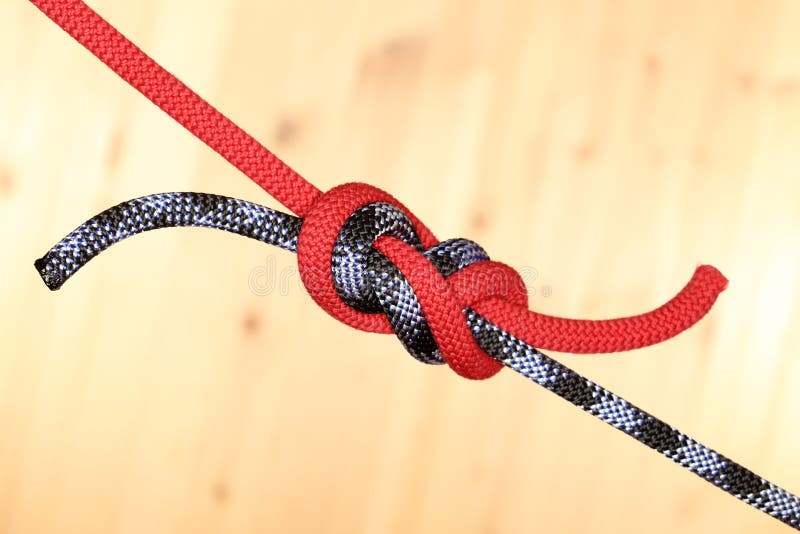 Two ropes with knot stock image. Image of bend, closeup - 68467637
