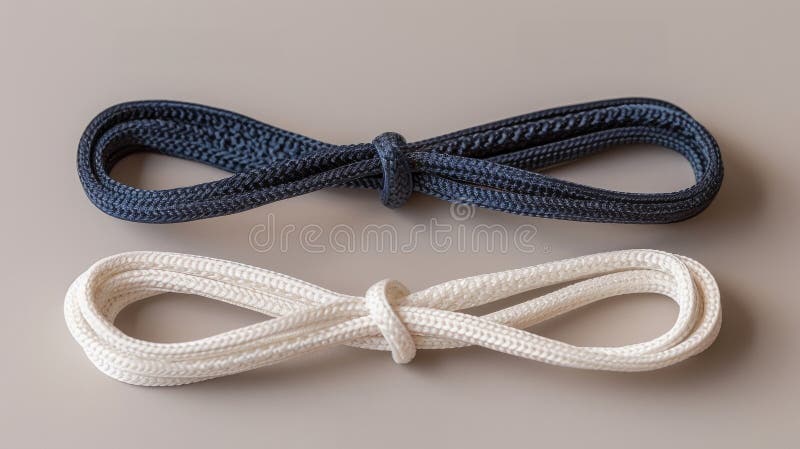 Two Ropes Tied in Infinite Knots Stock Photo - Image of connection ...