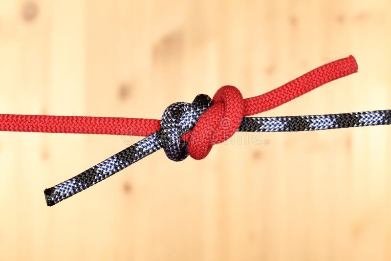 Two ropes with two knots stock image. Image of firm, climbing - 69242647