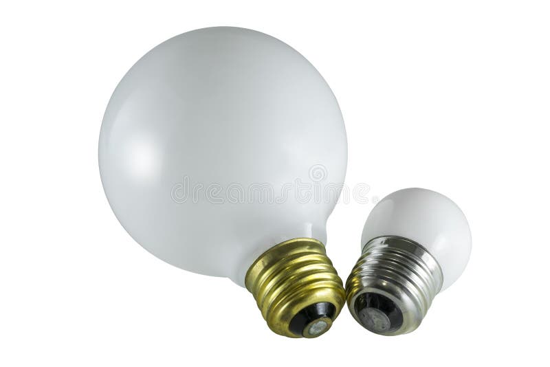 Two round light bulbs stock photo. Image of bright, background - 69694780
