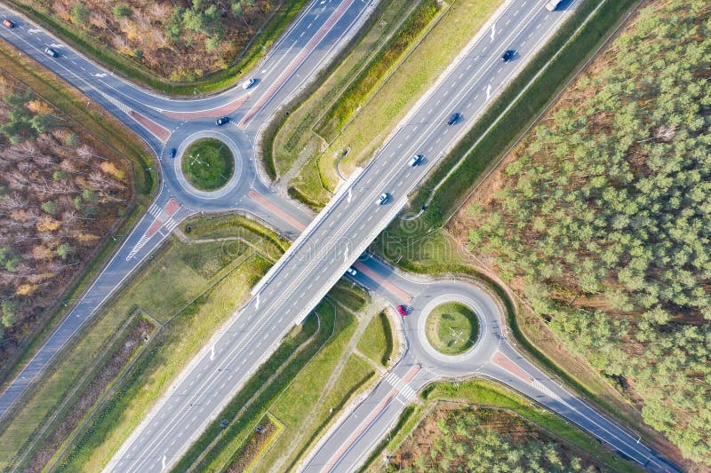 Two roundabouts stock photo. Image of outdoor, infrastructure - 132702752