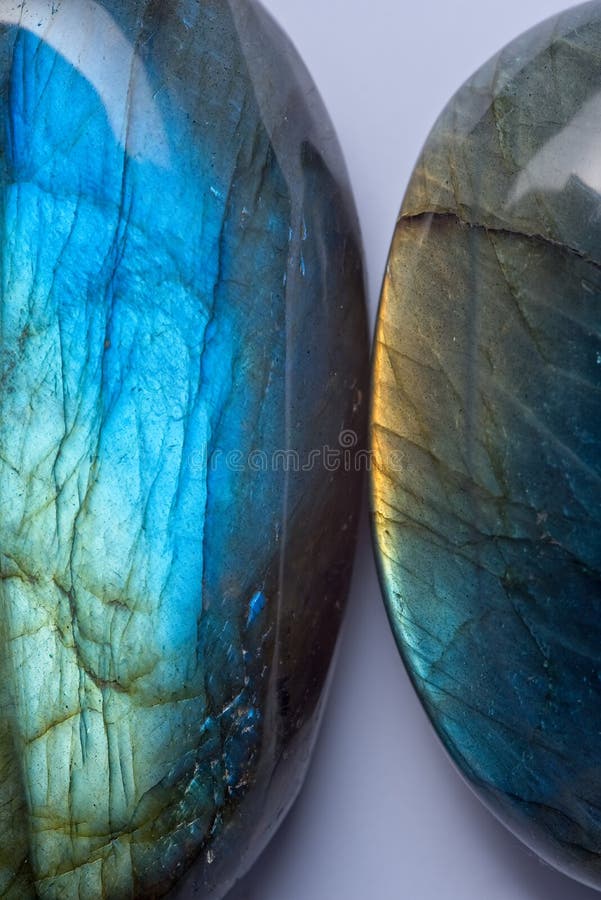 Two Rounded Labradorite Stone Stock Image - Image of macro, glitter ...