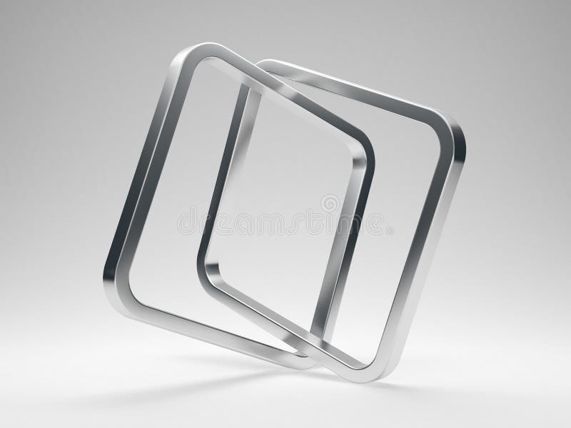 Two rounded square frames stock illustration. Illustration of together ...