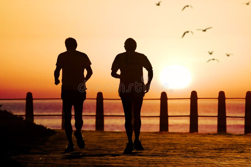 Two runner stock image. Image of runner, friends, exercise - 1305661