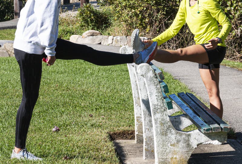 Hamstrings stretch stock image. Image of tank, closeup - 25500609