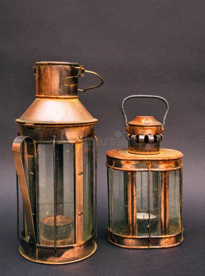 Rusty Lanterns stock photo. Image of building, chinked - 41586866