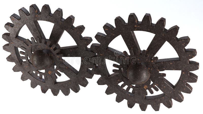 Old rusty gears stock illustration. Illustration of industry - 26948082