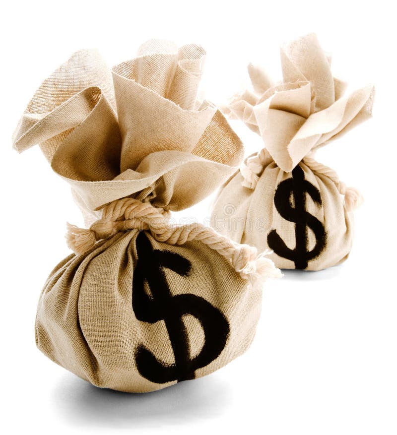Dollar Sign on a Sack stock photo. Image of financial - 8794986