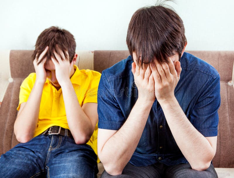 Two Sad Men stock photo. Image of guys, sorrowful, sadness - 120726918
