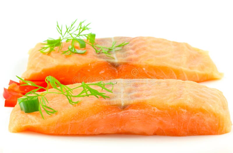 Two salmon fillets stock photo. Image of nutrition, salar - 36390580