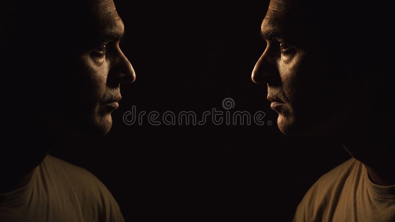 Two Same Faces stock photo. Image of studio, face, portrait - 78288596