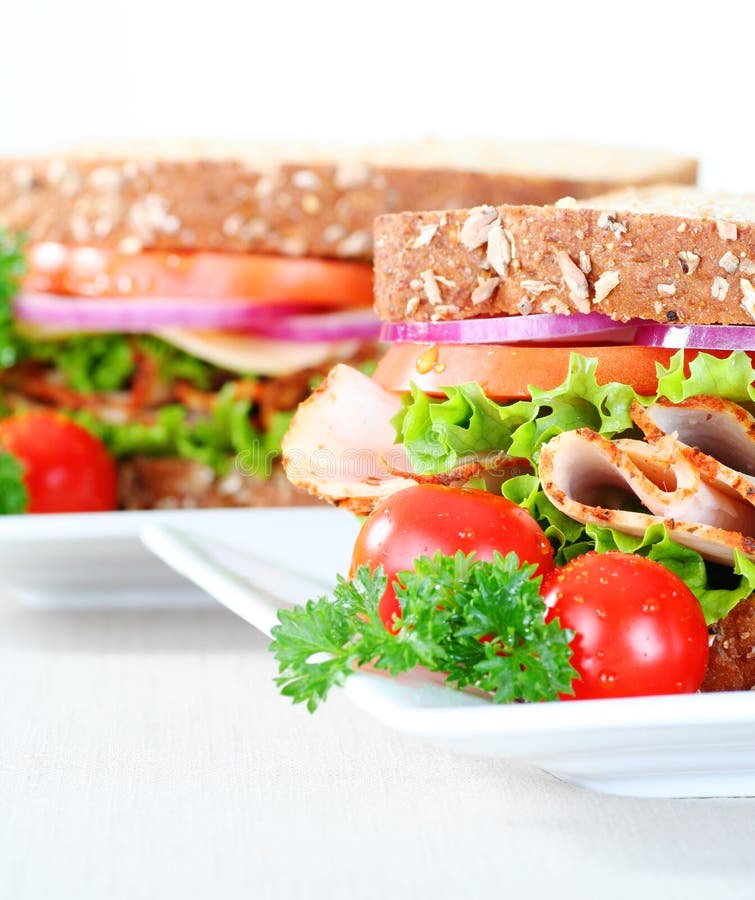 Two sandwiches stock image. Image of table, lean, tomatoes - 11808605