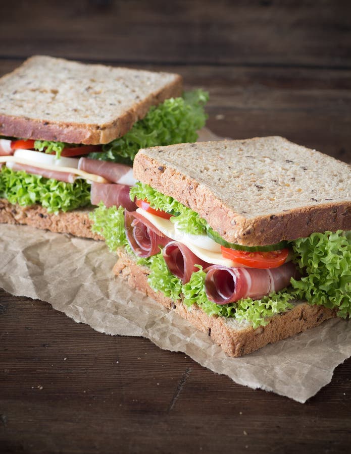 Two sandwiches stock photo. Image of food, ingredient - 66615632