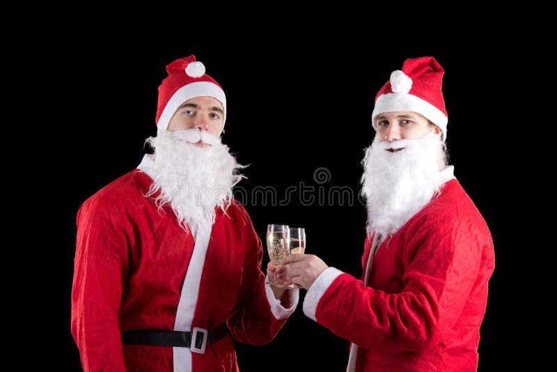 Two santa claus stock photo. Image of claus, christmas - 27755964