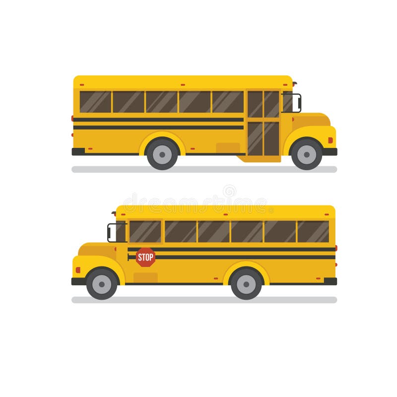 School Bus Left Side View