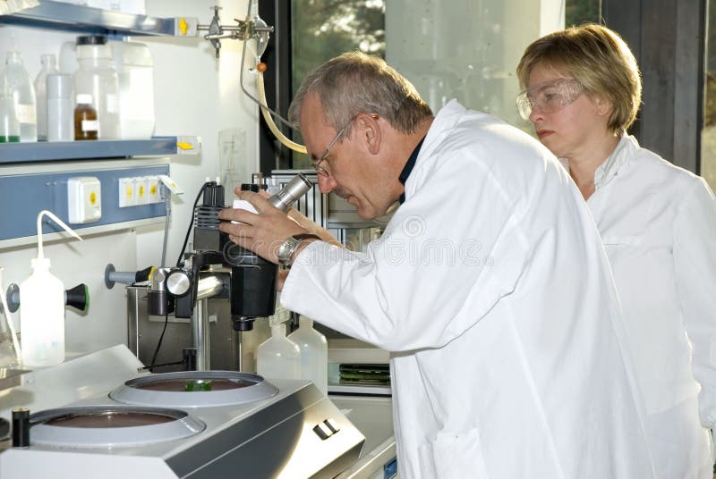 Two science technicians stock image. Image of biotechnology - 3407435