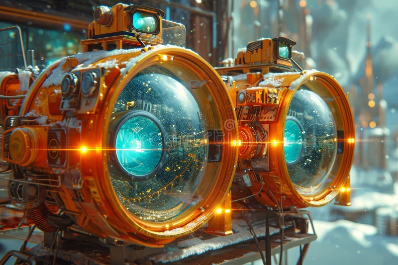 Optical Duel: a Battle of Wits Stock Illustration - Illustration of ...