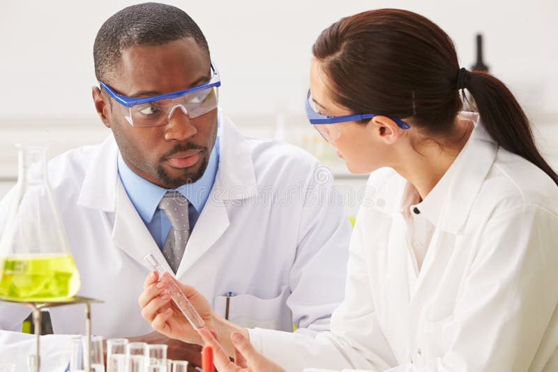 Scientists Working Together Stock Image - Image of chemical, asian ...