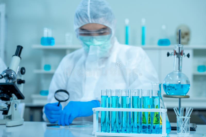 Scientists are Testing in a Medical Laboratory. Science Stock Photo ...