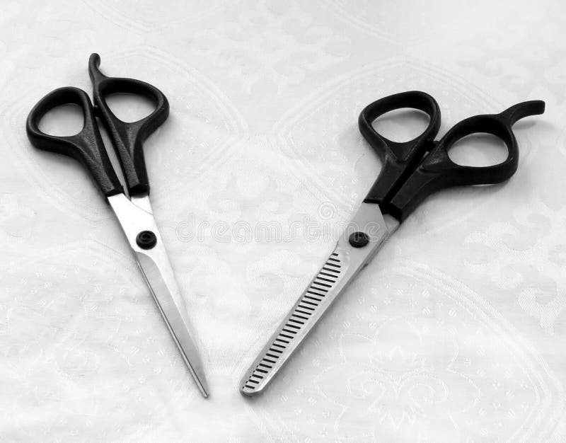 Two Scissors stock image. Image of scissors, white, adaptation - 4486497